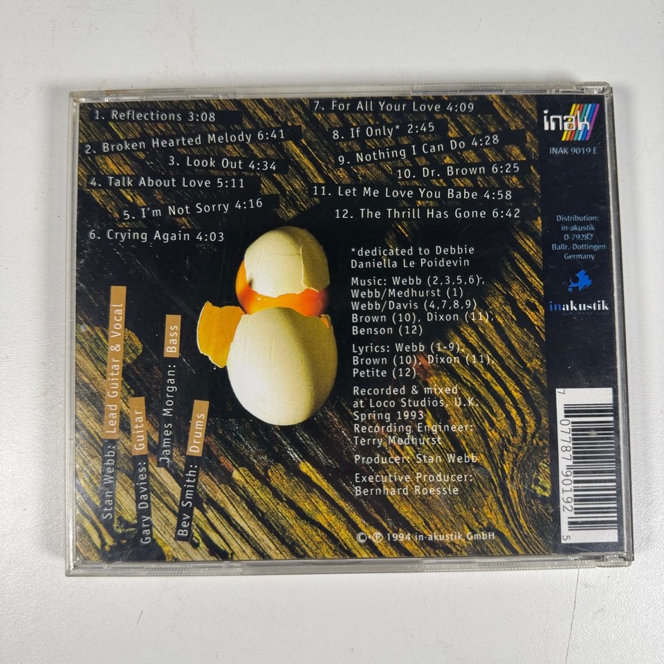 Stan Webb's Chicken Shack - Plucking Good CD 1994 Blues Rock in-akustik ...