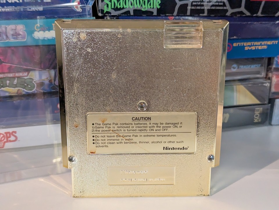 The Legend of Zelda Gold Nintendo Entertainment System NES Tested ...