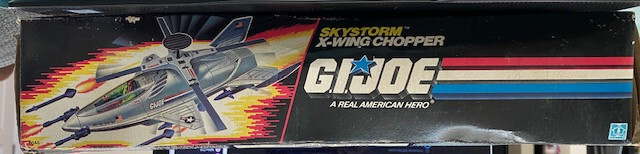 VINTAGE 1987 HASBRO GI JOE SKYSTORM X-WING CHOPPER VEHICLE MISB SEALED ...