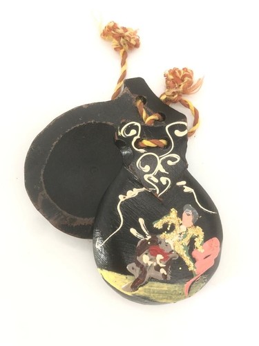 Paire de castagnettes collection traditionnelles Espagne vintage en ...