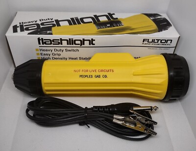 Fulton Heavy Duty Flashlight with Krypton Bulb & Continuity Tester 905 ...
