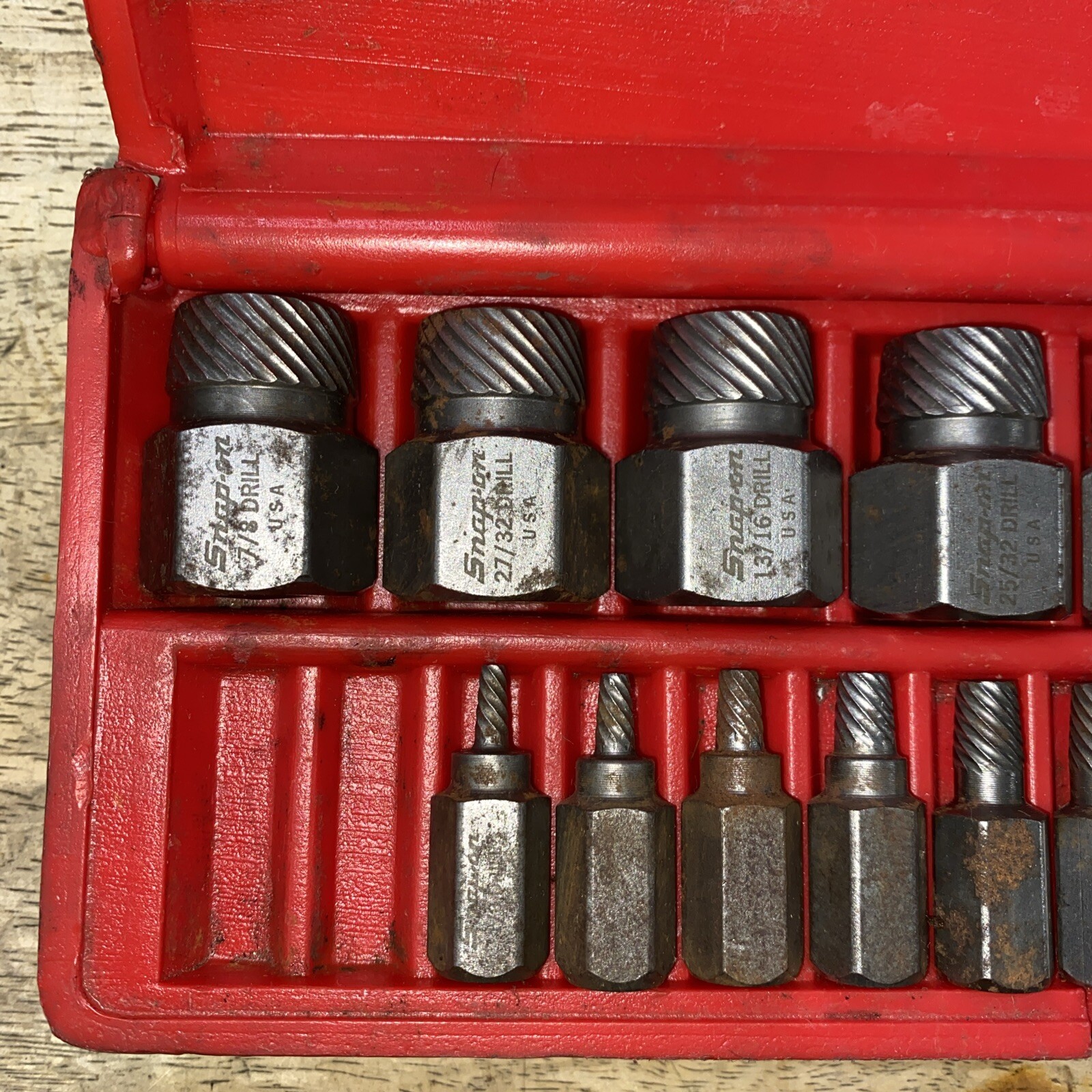 Snap-on REX25A 25 PC Screw Extractor Set Missing 1 for sale online | eBay