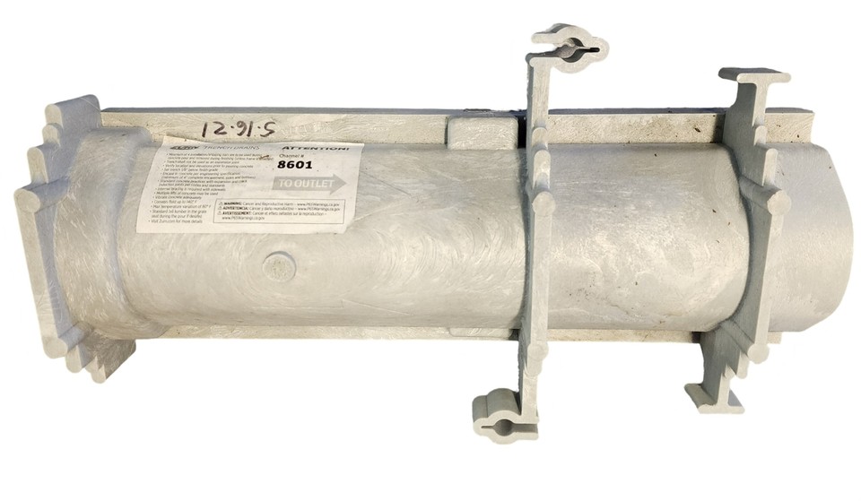 Zurn Z886 Linear Trench Drain System with Grate - 6.25" W X 4.75" D X ...