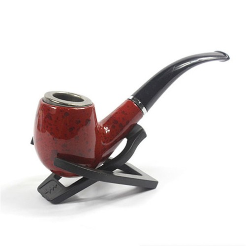 Durable Vintage Wood Wooden Type Bent Pipe Smoking Tobacco Cigar ...