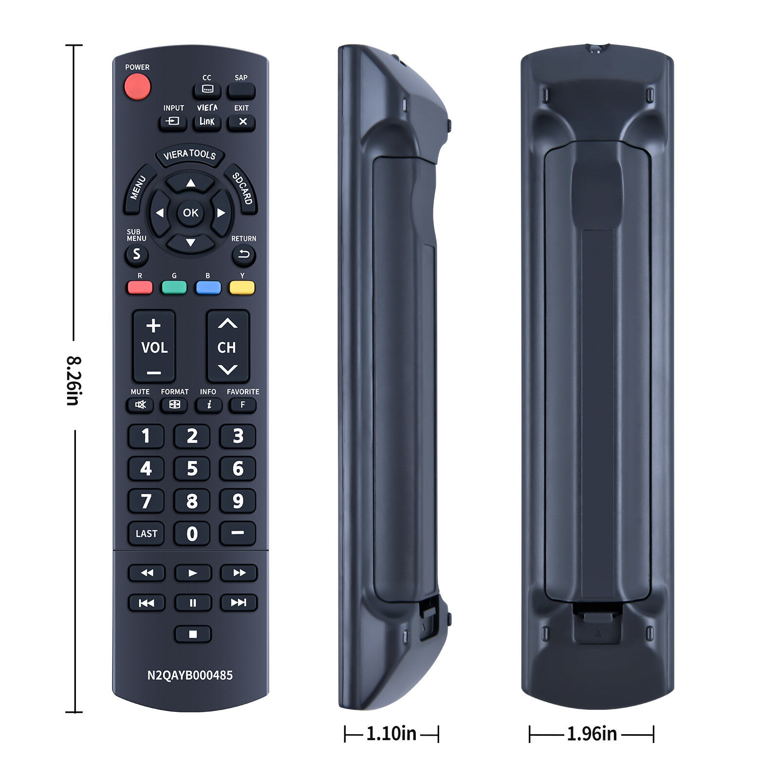 N2QAYB000485 Remote Control For Panasonic TV TC-P42S2 TC-P46S2 TC-P50S2 ...