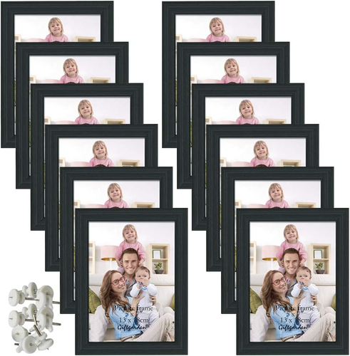 5X7 Picture Frame Black 5 X 7 Photo Frames Bulk for Wall or Tabletop ...