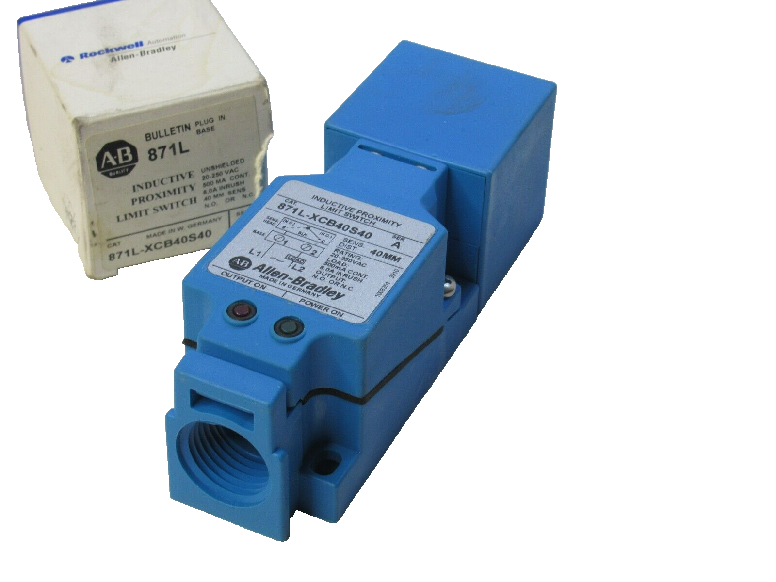 (NEW) ALLEN BRADLEY 871L-XCB40S40 Inductive Proximity Limit Switch | eBay
