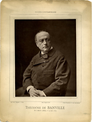 Goupil, Paris, Theatre, Théodore de Banville Vintage print Photoglyptie ...
