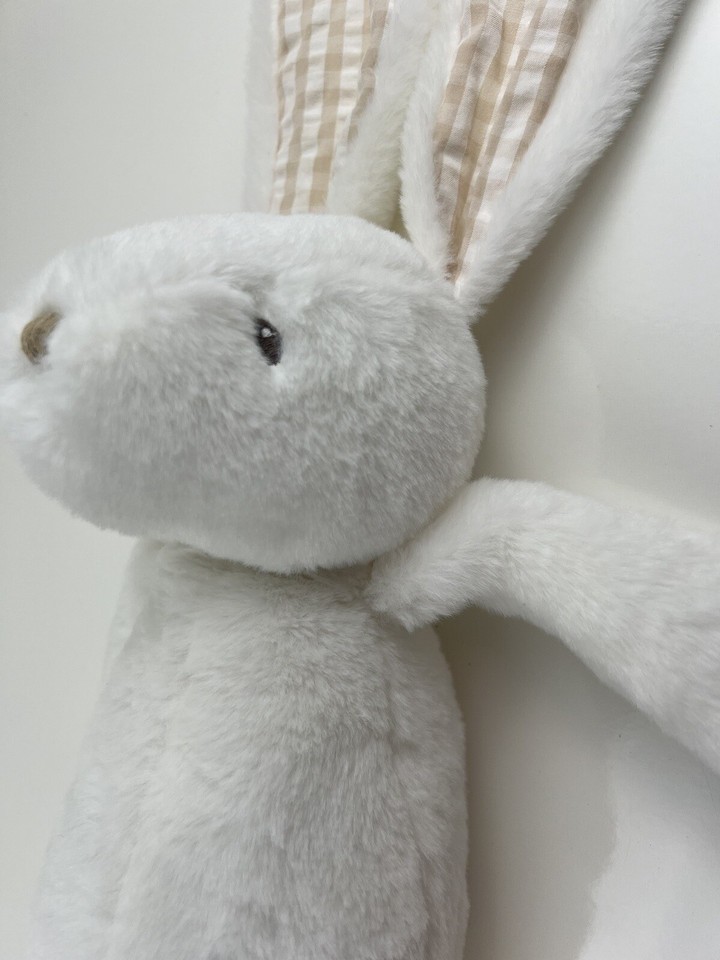 First Impressions EASTER Bunny Rabbit Plush Stuffed Animal Plaid Ears ...