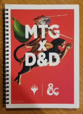 "MTG X D&D Drizzt Notebook" Dungeons & Dragons Magic the Gathering WotC ...