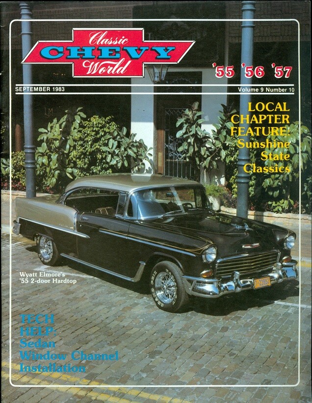 1983 Classic Chevy World Magazine: Wyatt Elmore 1955 2-dr Hardtop ...