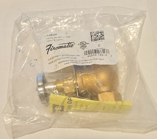 Firomatic 1/2" FPT Safety Valve Fuel 12830 | eBay