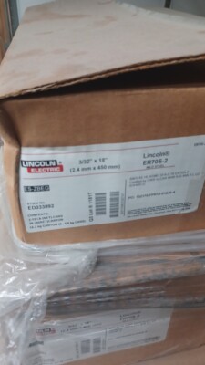 Lincoln Electric ER70S-2 Tig Wire, 3/32" x 18" , 36 lb box, ED033892 | eBay
