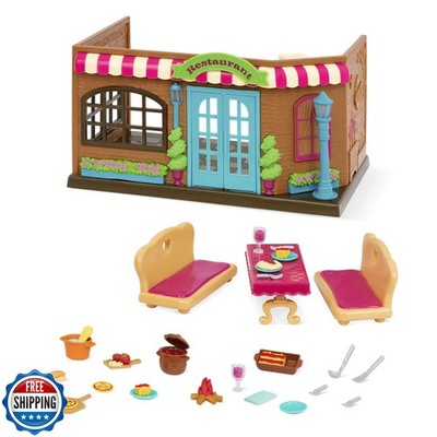 Li'l Woodzeez – Pass – The – Pasta Restaurant Playset – 41 Pieces | eBay