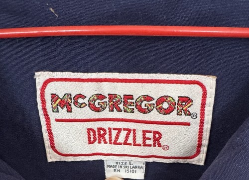 McGREGOR Drizzler Navy Blue Jacket Size Large Workwear | eBay