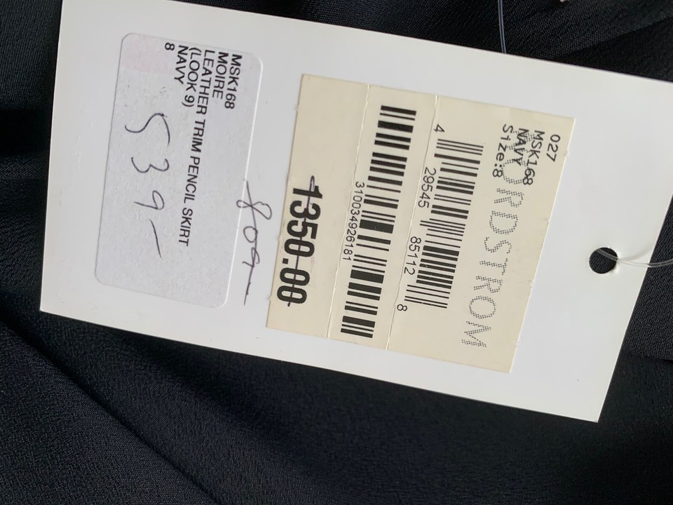 Christopher Kane Leather Trim Pencil Skirt Sz:4USA Retail $1,350 NEW | eBay