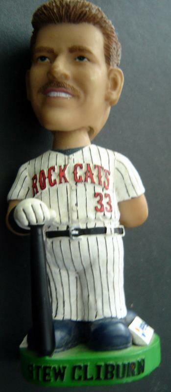 Stew & Stan CLIBURN New Britain Ct Rock Cats Minors Baseball NODDER ...