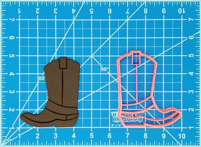 Fondant Cowboy Boot Template