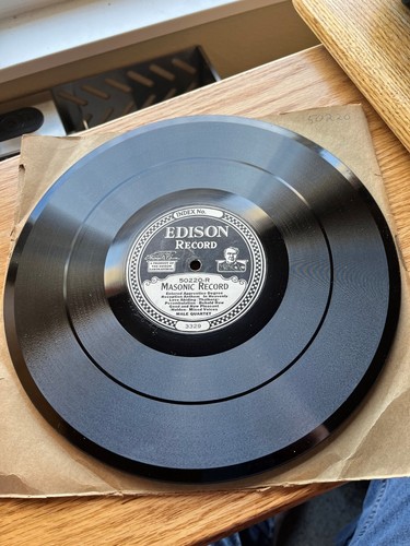 Edison Diamond Disc Record - Masonic Record | eBay