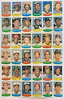 1974 TOPPS STAMPS SET TEST ISSUE 24 SHEETS 288 STAMPS MASTER SET ROSE ...