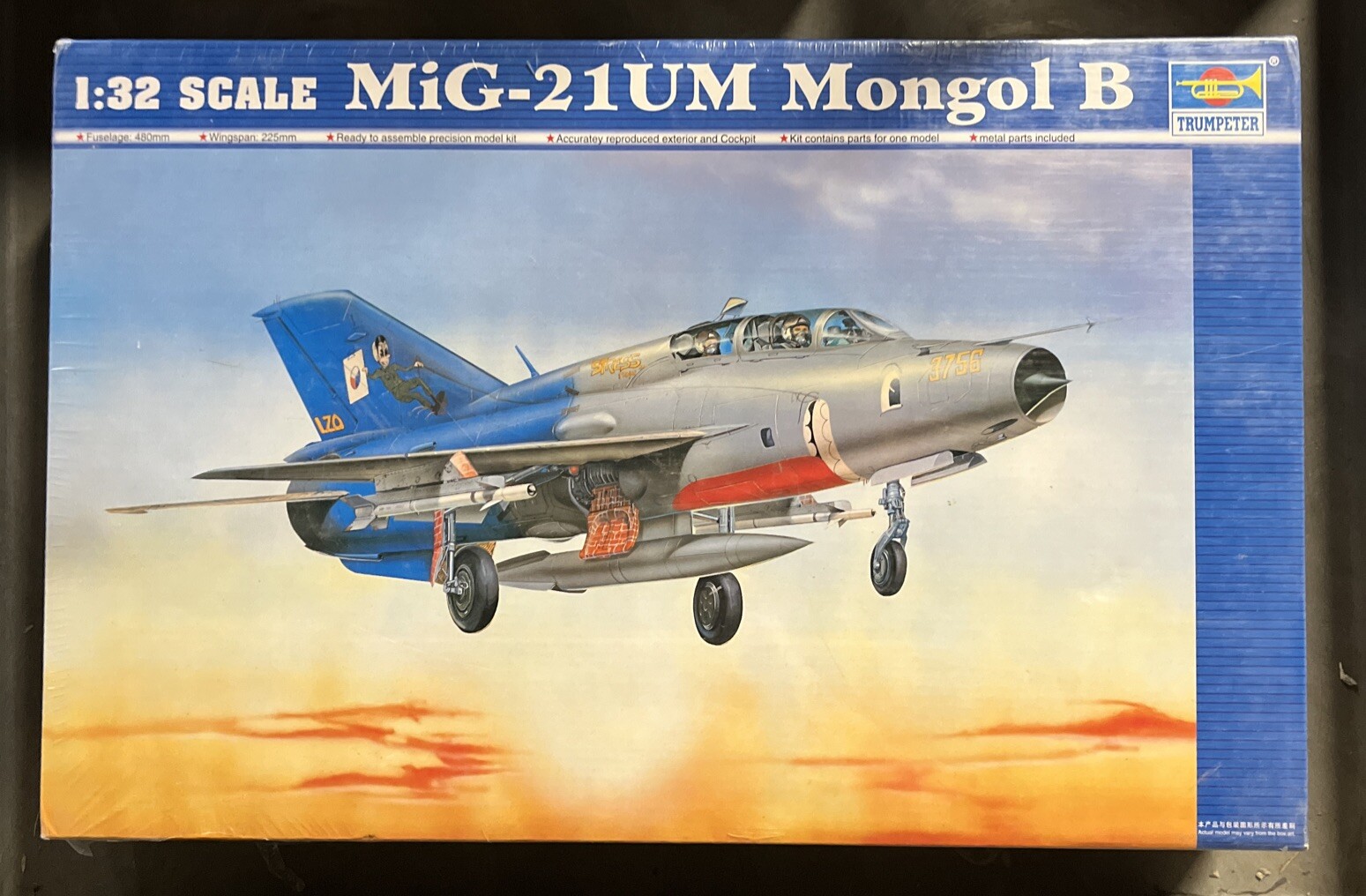Trumpeter Grumman MiG-21UM Mongol B 1:32 Scale Kit 02219 Plastic Seal ...