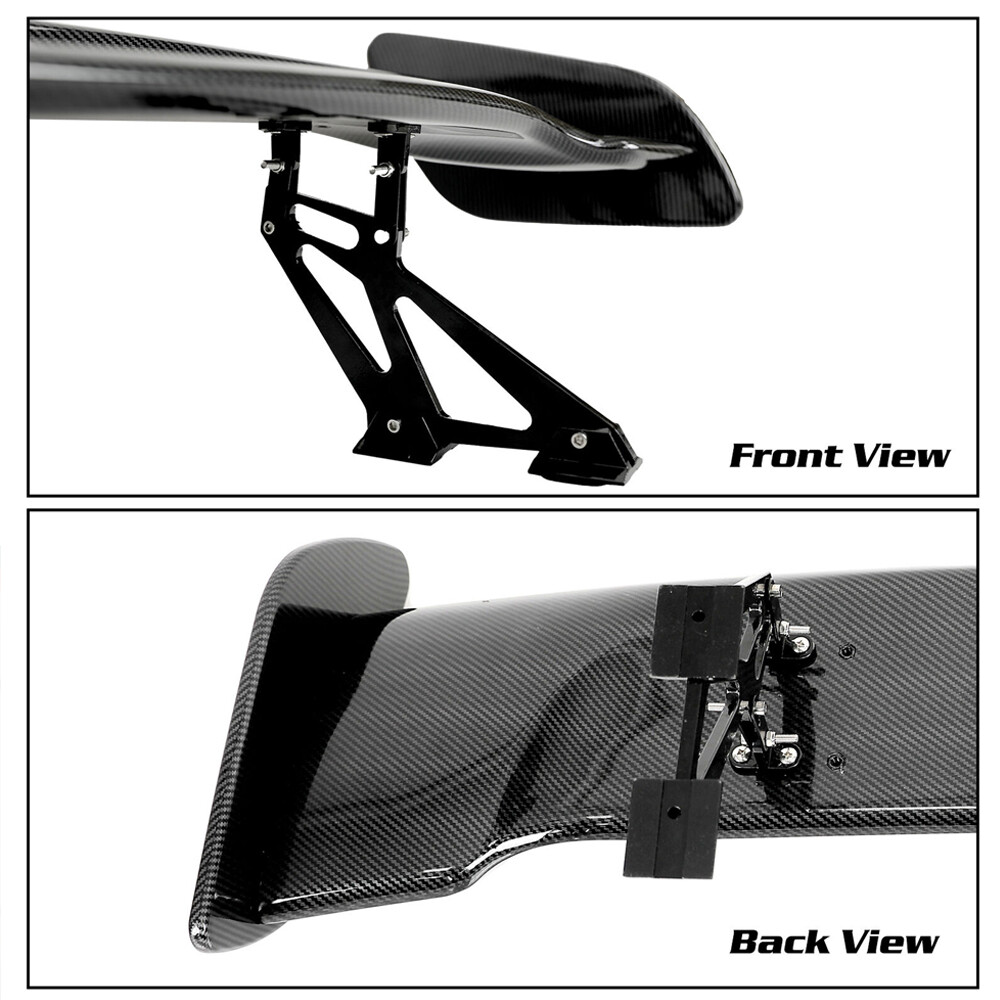 57" Adjustable Carbon Fiber GT Style Trunk Spoiler Wing For Toyota ...