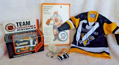 Pittsburgh Penguin sports fan lot - key chain, Zamboni, bottle topper ...