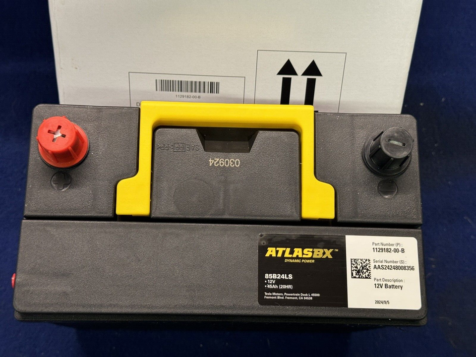 2024 GENUINE Tesla Model 3 / Y Battery 12V 454Ah AtlasBX 85B24LS ...