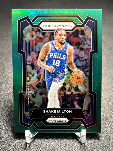 2023-24 Prizm Basketball Green Shake Milton Minnesota Timberwolves #215 ...