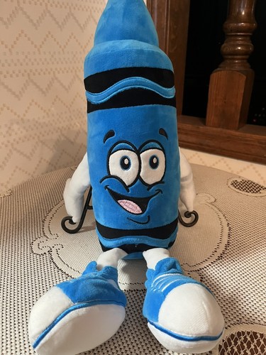 Crayola Experience Cerulean Blue Crayon Plush 18" Crayon 2019 Stuffed ...
