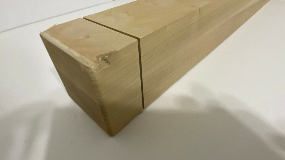 Notched Newel Post - 3" x 48" Clean Routed - Paint Grade Poplar Wood ...