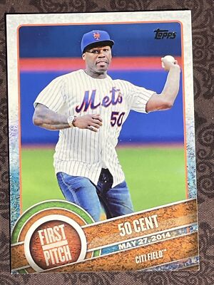 2015 Topps - 50 Cent - First Pitch #FP-14 New York Mets | eBay