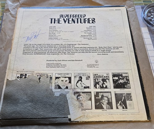 Signed Autographed By 4 Members, Vinyl Lp The Ventures, More Super ...