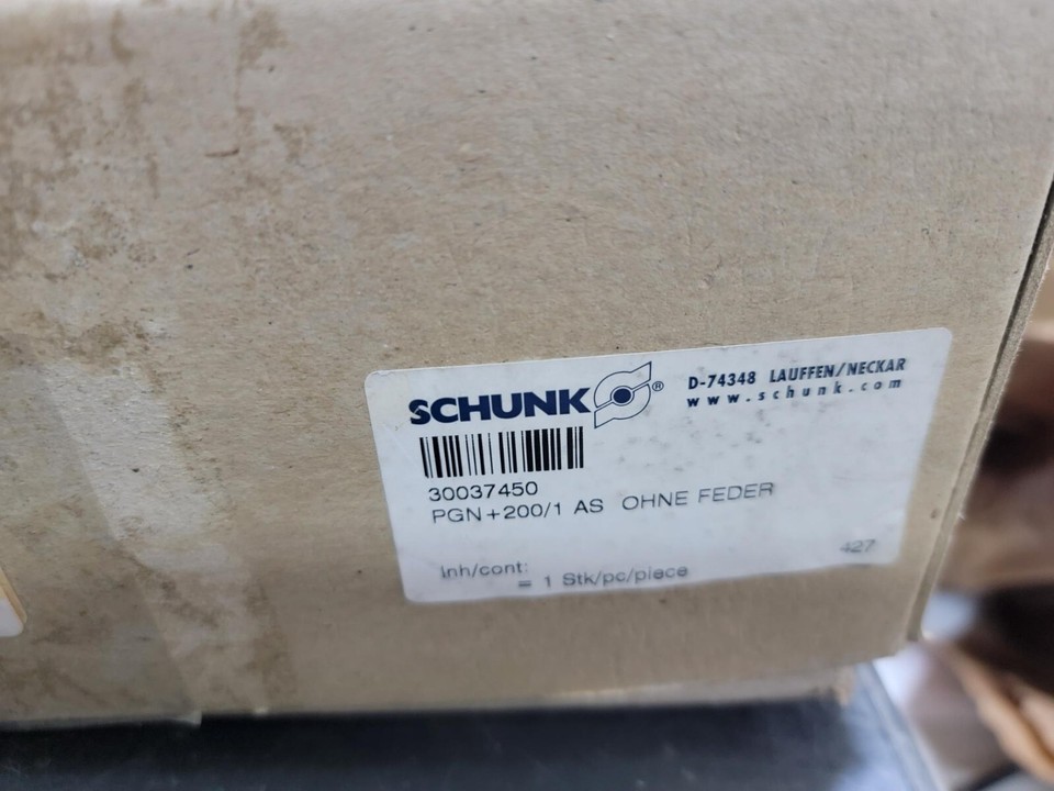 Factory Sealed! SCHUNK PGN+200/1 AS, 300450, 2 FINGER PARALLEL GRIPPER ...