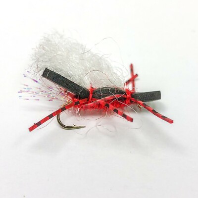 Four (4) Flies - UV2 Chubby Chernobyl Ant - Red/Black | eBay