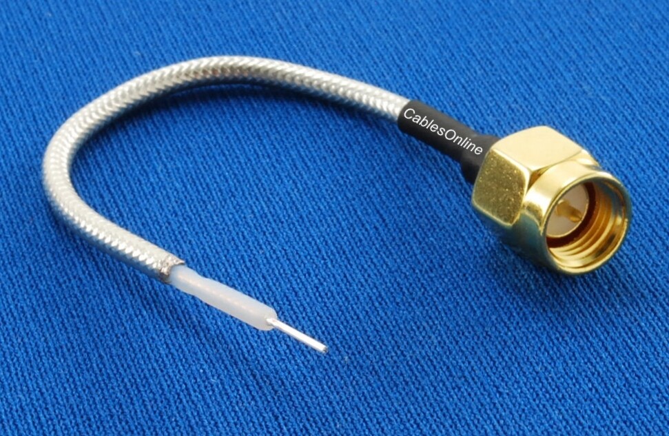 SMA Male to Open-end Semi-Rigid RG405 RF 50Ω Coaxial Pigtail Cable | eBay
