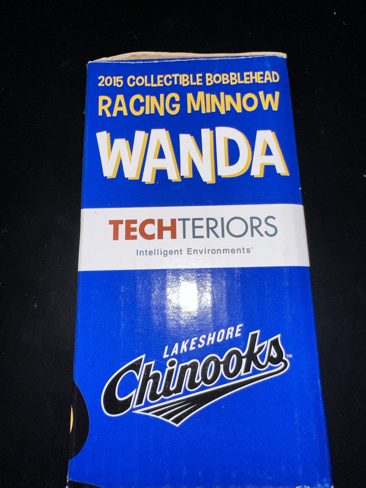 NIB 2015 MASCOT WANDA RACING MINNOW LAKESHORE CHINOOKS BOBBLEHEAD SGA ...