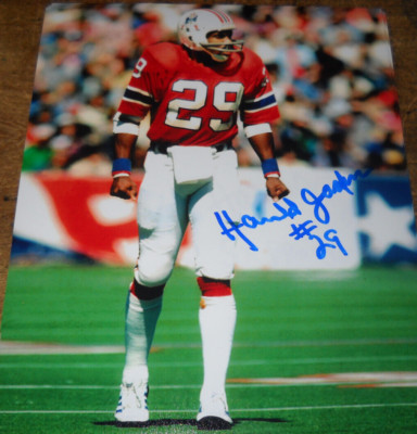 HAROLD JACKSON AUTOGRAPH SIGNED 8X10 PHOTO NEW ENGLAND PATRIOTS | eBay