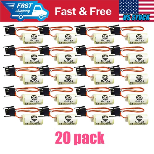 20 PCS New Allen Bradley SLC PLC Battery 1747-BA SANYO SLC PLC SLC500 ...