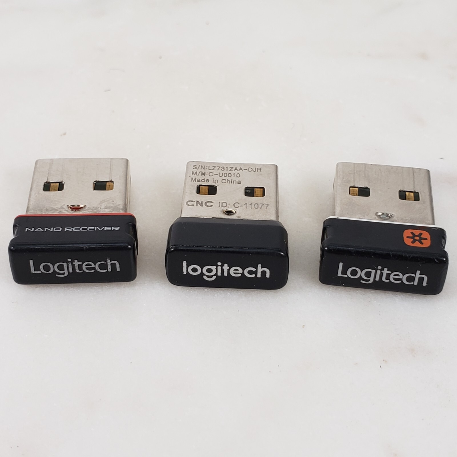 Lot of 3 Logitech Wireless USB Nano Receiver Dongles (2)C-U0007 (1) C-U0010 | eBay