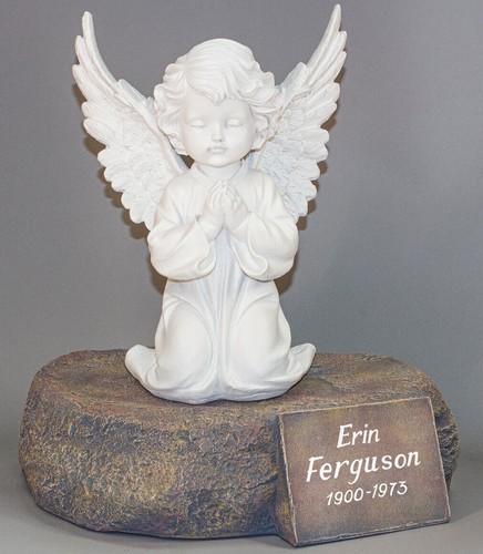 Praying Angel Urn Human Ashes Holder Statue Memorial Cremation Funeral ...