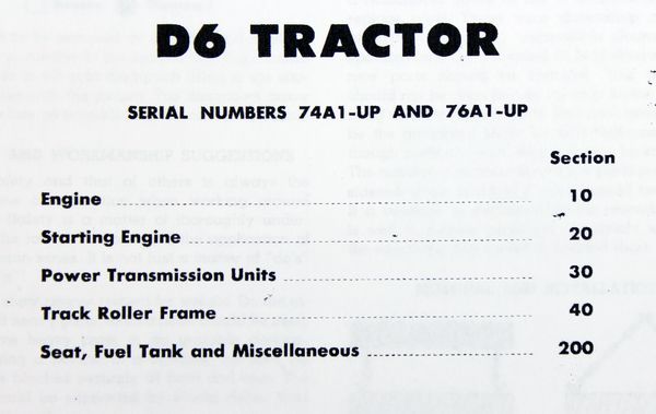 Service Manual For Caterpillar D6 D6C Crawler Tractor Dozer 74A1 Up ...