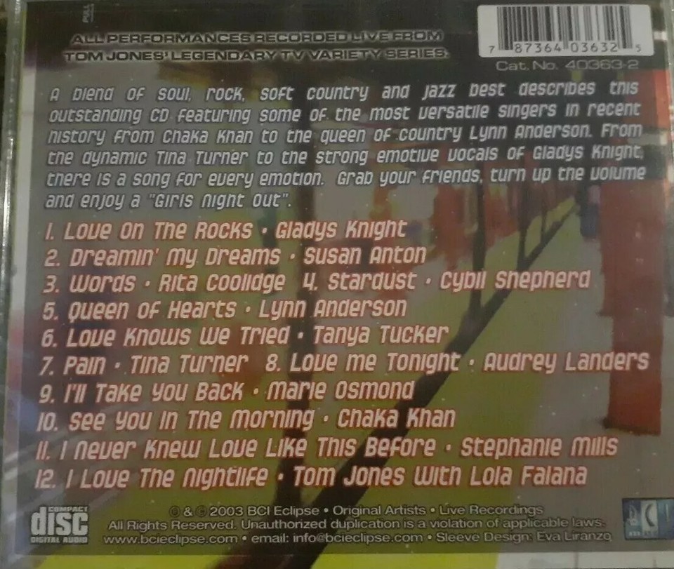 Girls Night Out (CD 2003) Live Original Artists Recordings | eBay