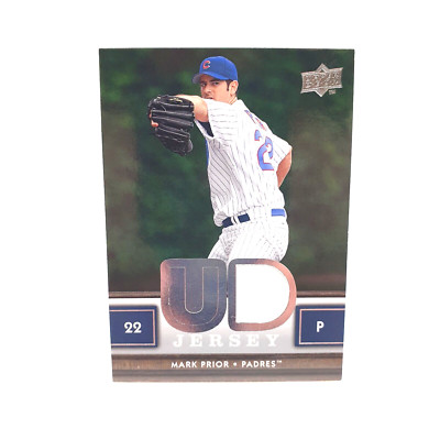 Mark Prior Padres Baseball Card UDJ MP 2008 Upper Deck UD Game Jersey ...