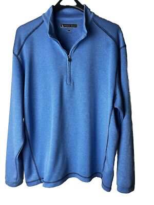 PEBBLE BEACH Performance Men’s Size L Blue 1/4 Zip Long Sleeve Pullover ...