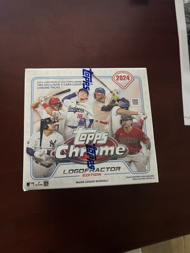 2024 TOPPS CHROME BASEBALL LOGOFRACTOR EDITION HOBBY BOX BRAND NEW (35 ...