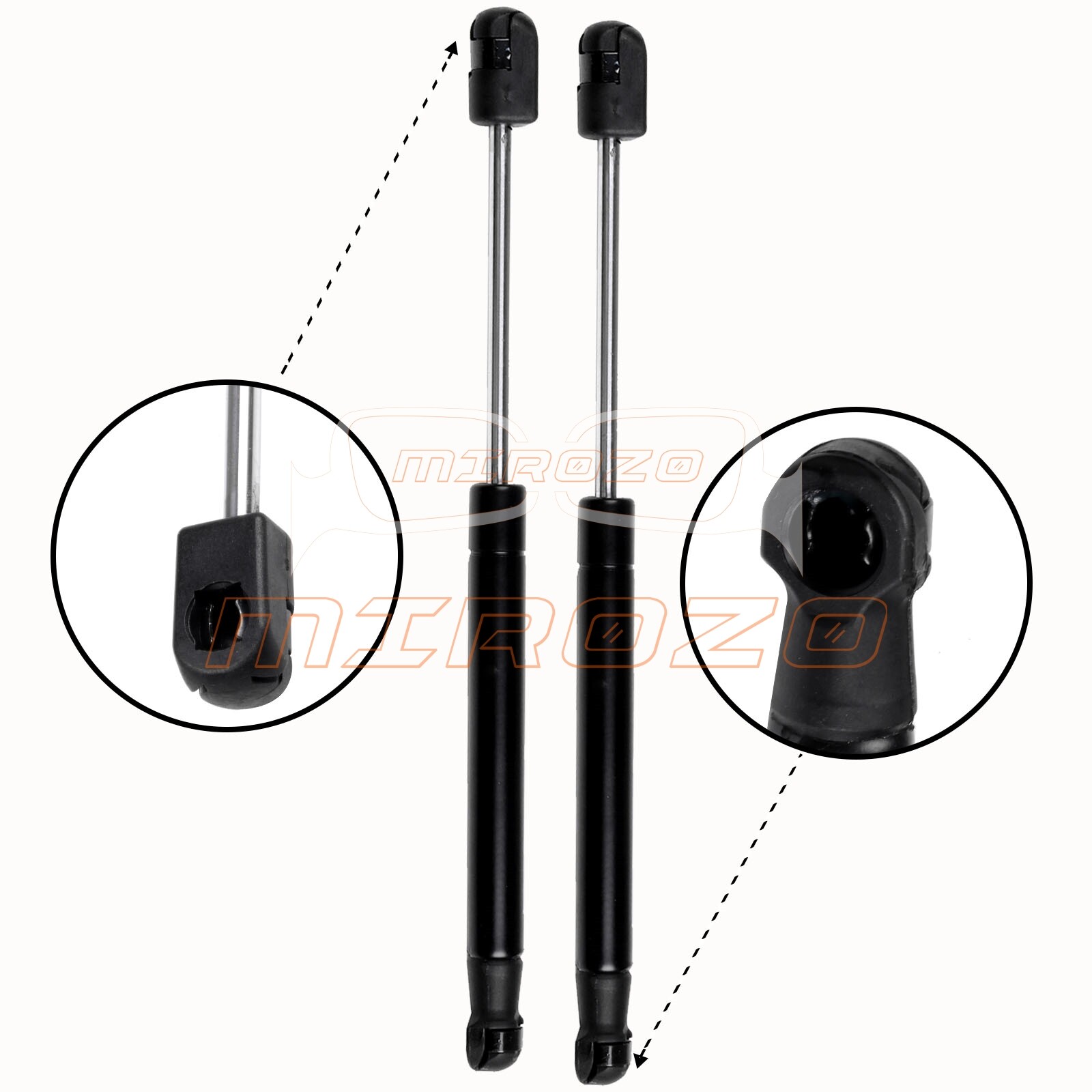 2x lift support Cap Prop Strut Shock Gas Spring 10" Force 45lbs 10159 ...