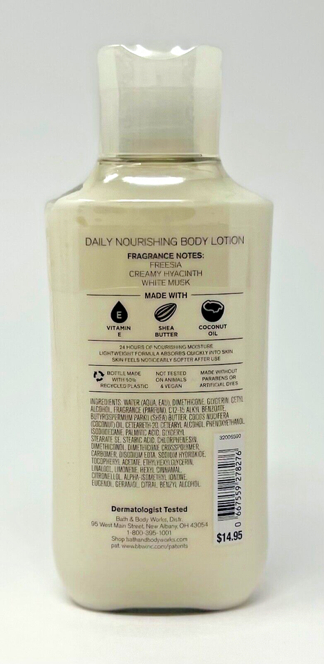 3 BATH & BODY WORKS FREESIA BODY LOTION CREAM HAND 8OZ SHEA BUTTER ...