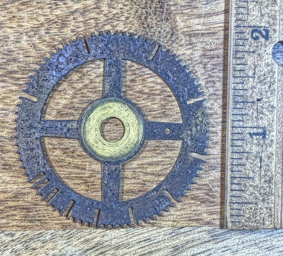 Antique Clock Movement Count Wheel (51.02mm Dia, 6.54mm Inner (KD194 ...