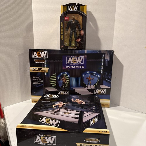 Lot AEW Wrestling Unrivaled Collection Pop Up Entrance Stage/Action ...